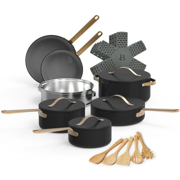 Beautiful 20Pc Ceramic Set by Drew Barrymore: Cook in Style! - kitchen Bap