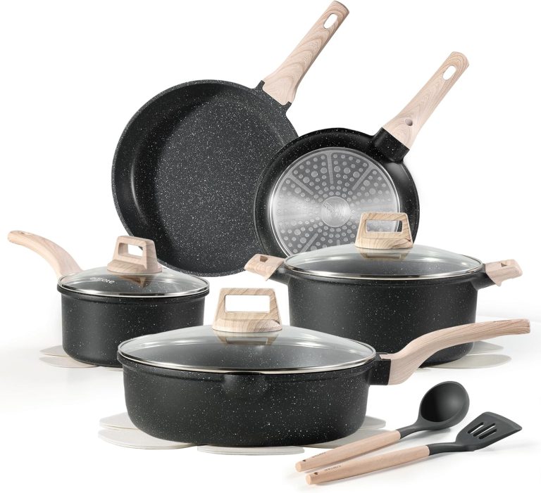CAROTE 14Pcs Pots and Pans Set Non Stick Review! - kitchen Bap
