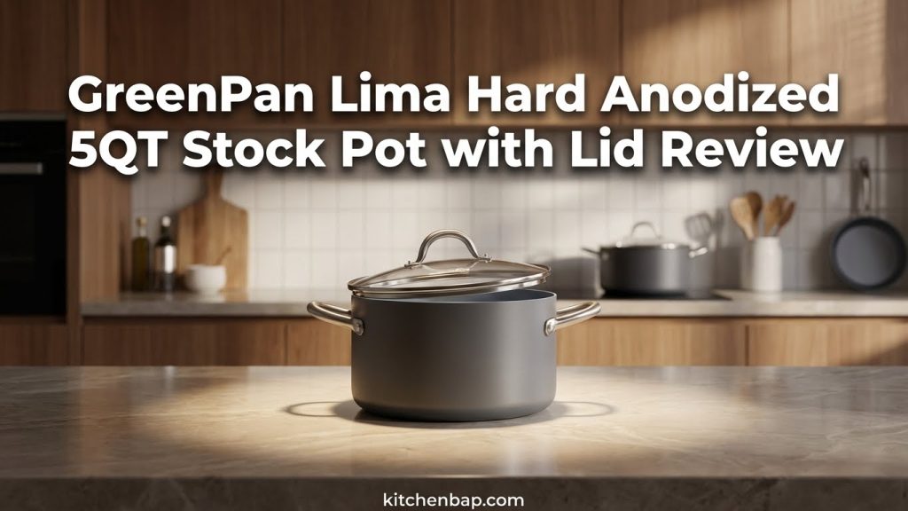 GreenPan Lima Hard Anodized 5QT Stock Pot with Lid Review: Premium ...