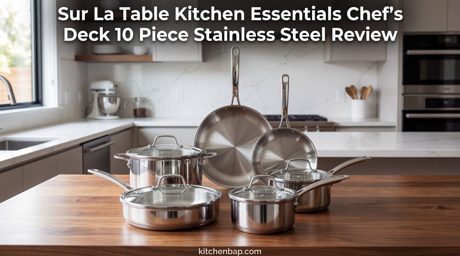 Sur La Table Kitchen Essentials Chef’s Deck 10 Piece Stainless Steel ...