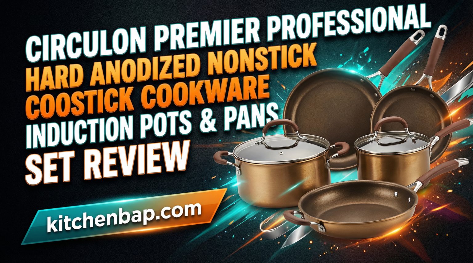 Circulon Premier Professional Hard Anodized Nonstick Cookware Induction ...